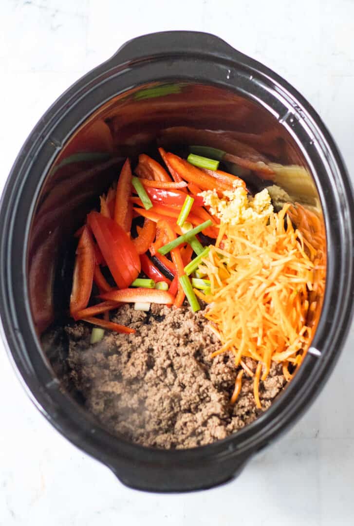 Slow Cooker Beef Ramen - Moore or Less Cooking