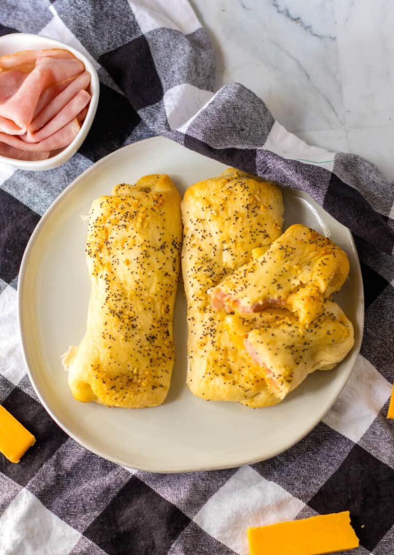 Ham and Cheddar Sticks - Moore or Less Cooking