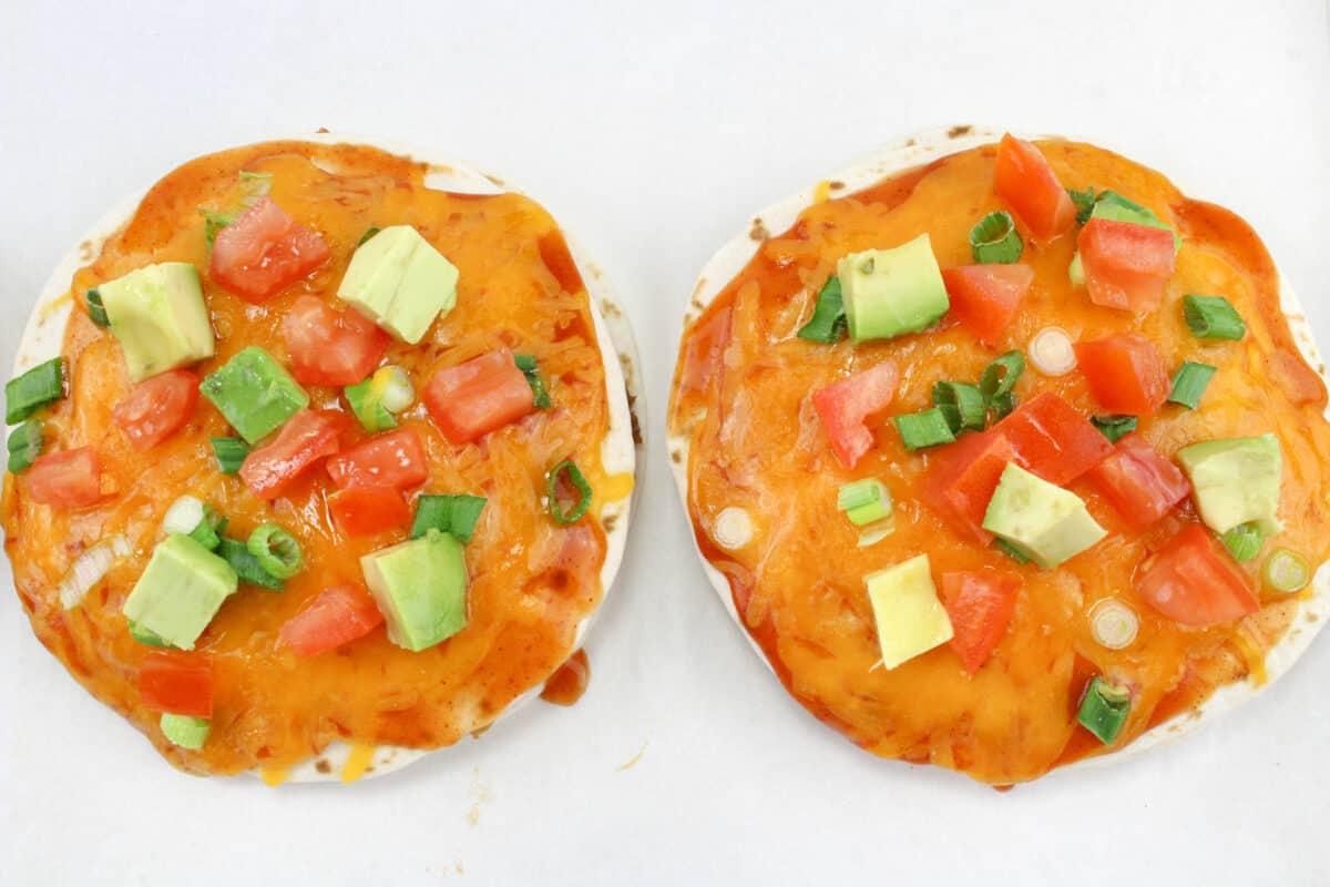 Mexican Pizza Stacks - Moore or Less Cooking