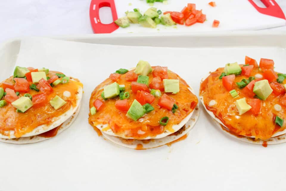 Mexican Pizza Stacks - Moore or Less Cooking