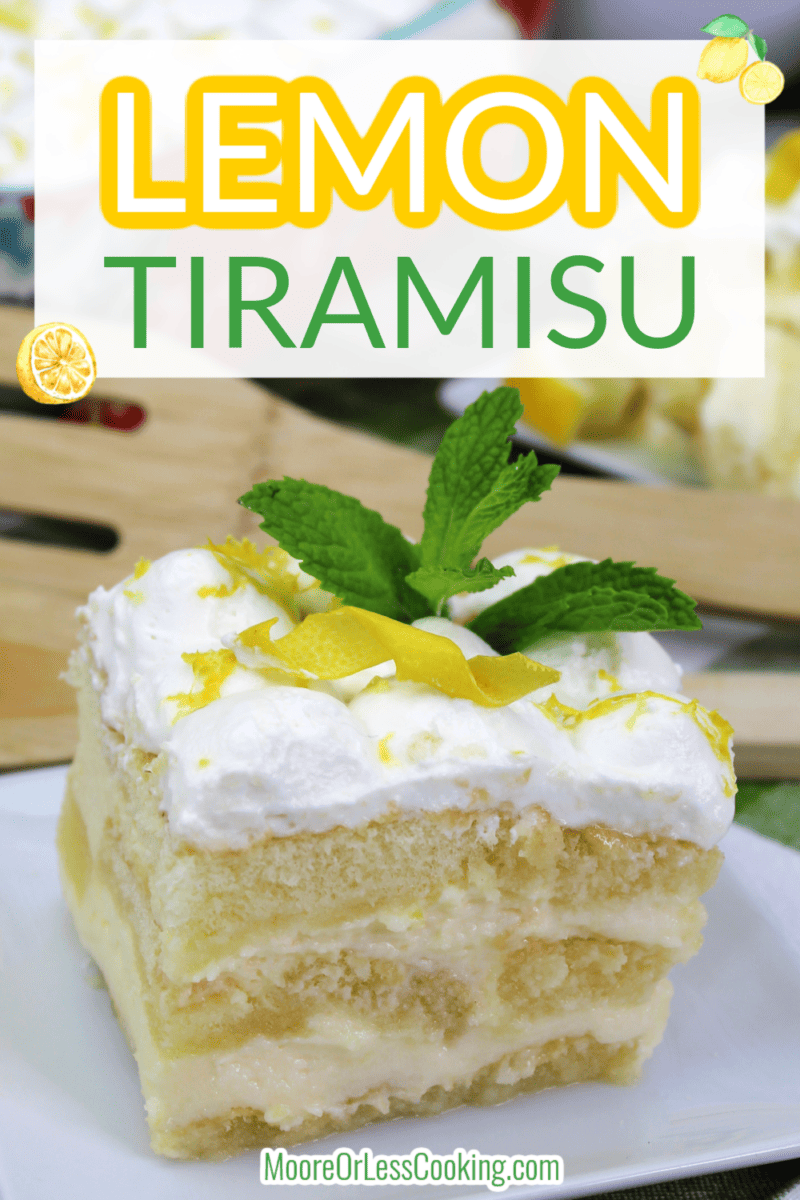 Lemon Tiramisu - Moore or Less Cooking