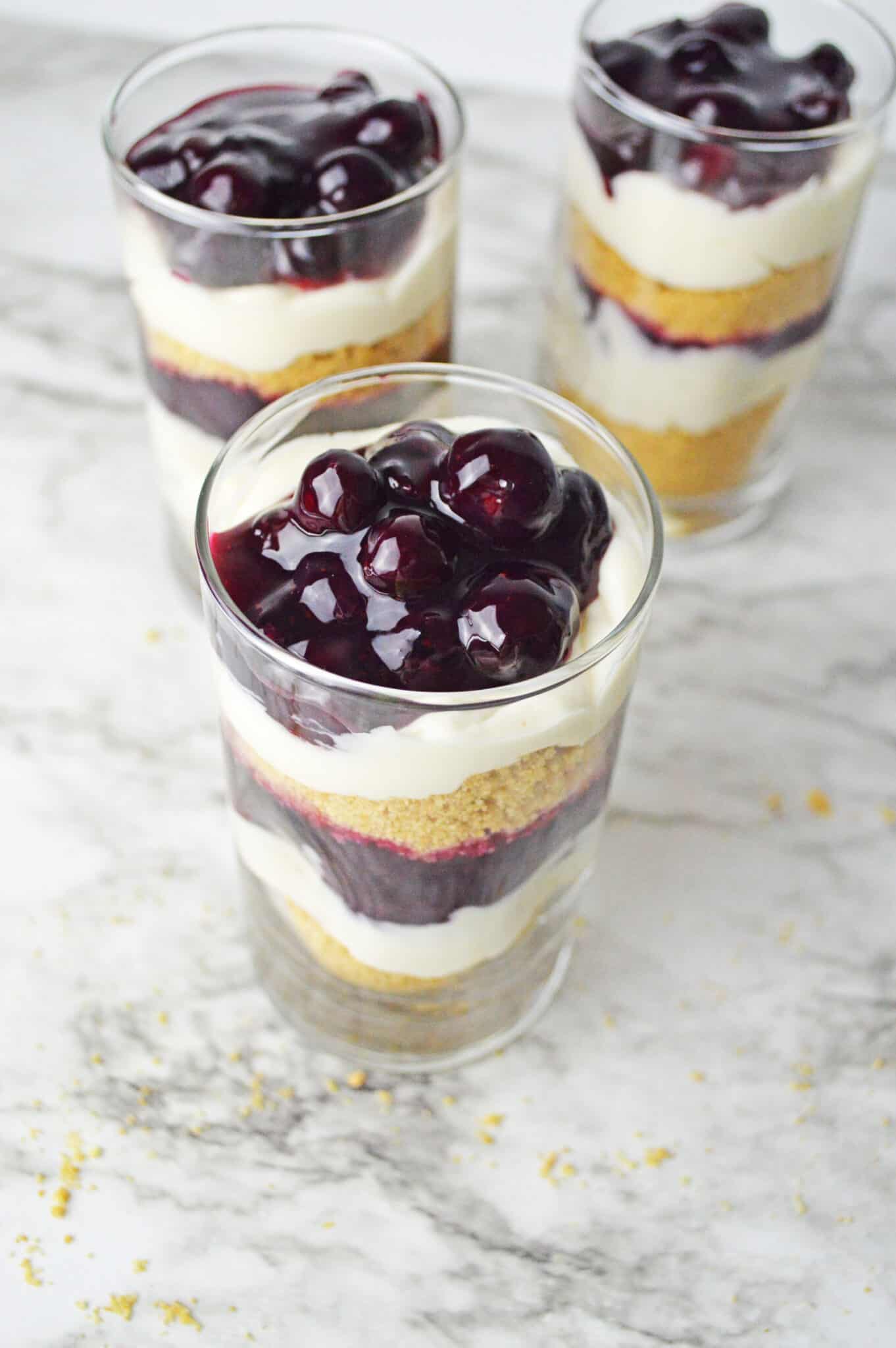 Lemon Blueberry Cheesecake Parfait - Moore or Less Cooking