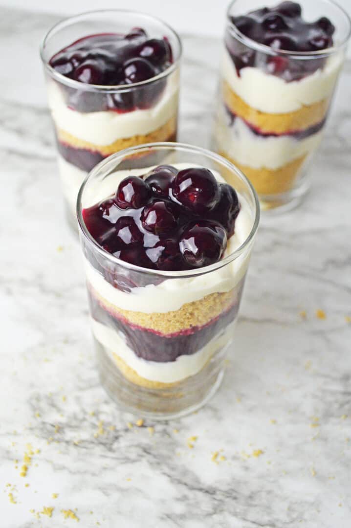 Lemon Blueberry Cheesecake Parfait - Moore or Less Cooking