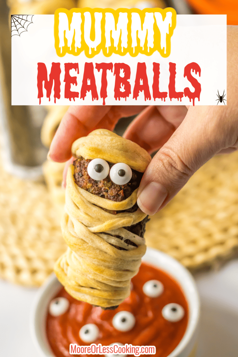 Mummy Meatballs - Moore or Less Cooking