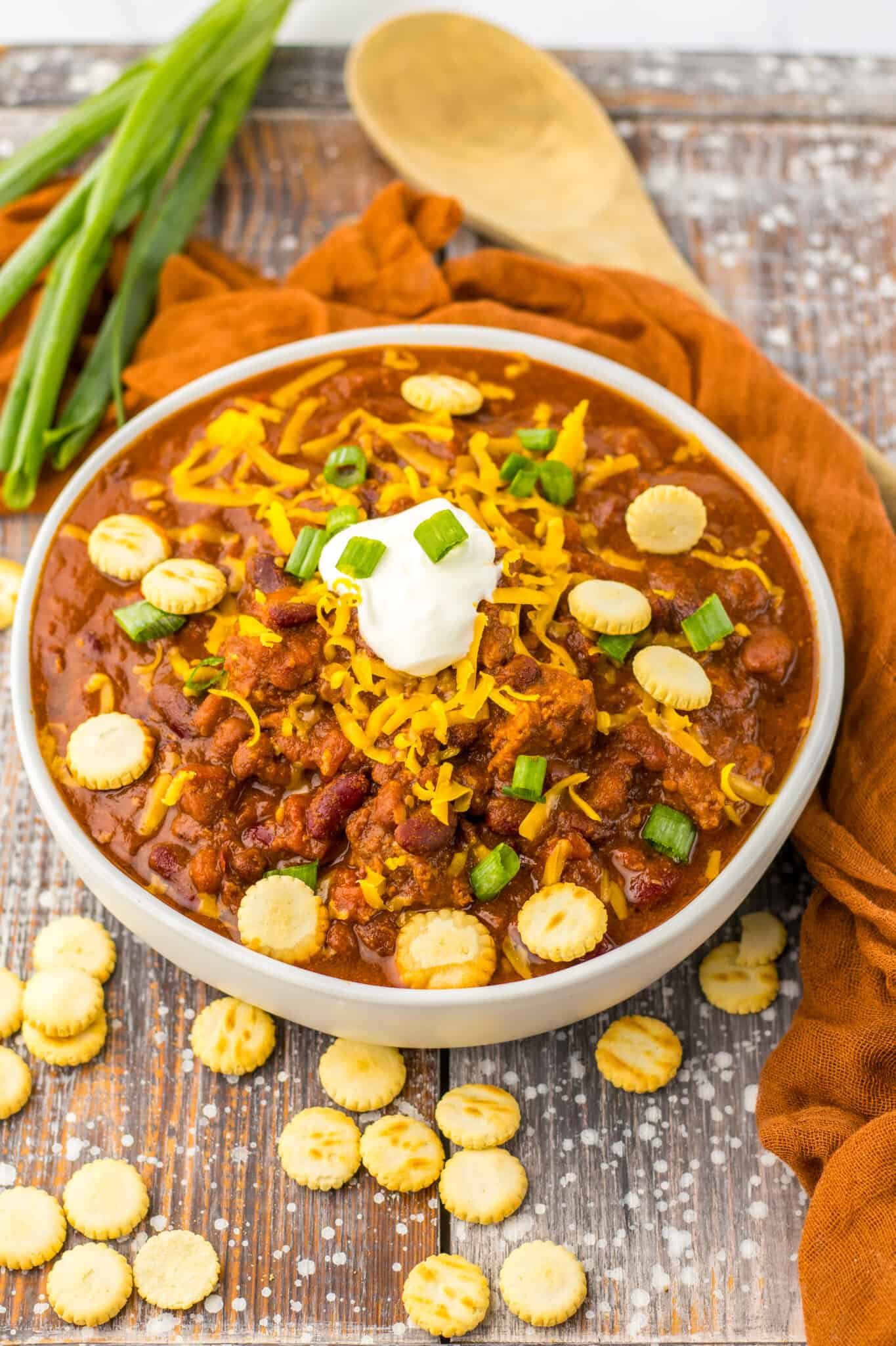 Slow Cooker Cube Steak Chili - Moore or Less Cooking