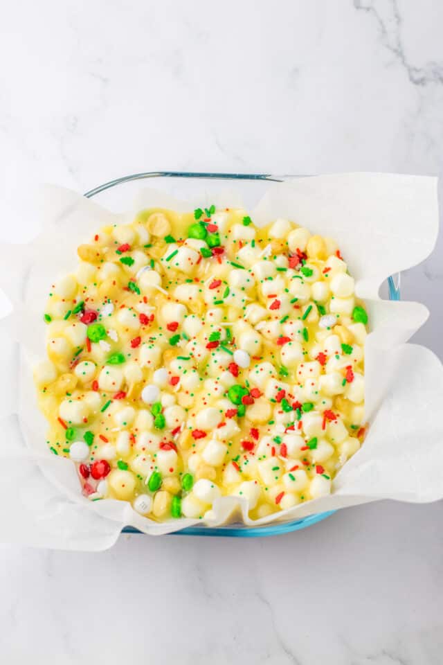 Christmas Rocky Road Candy - Moore or Less Cooking