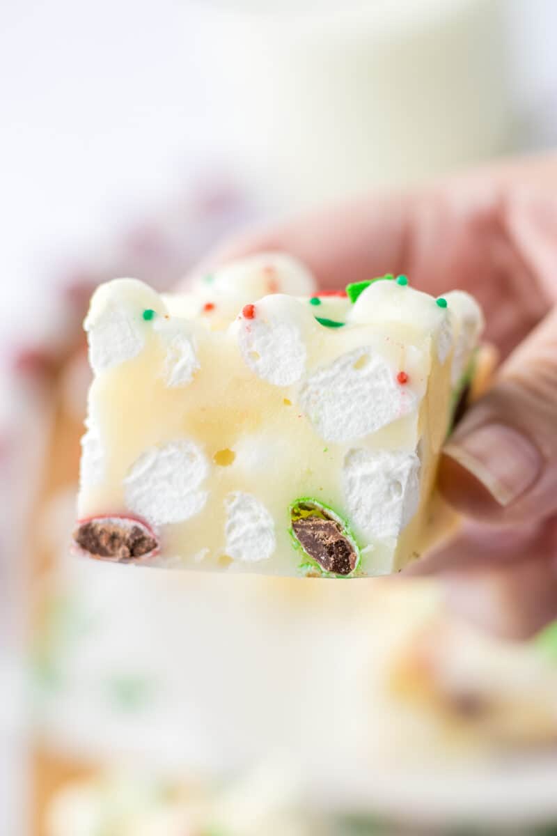 Christmas Rocky Road Candy - Moore or Less Cooking