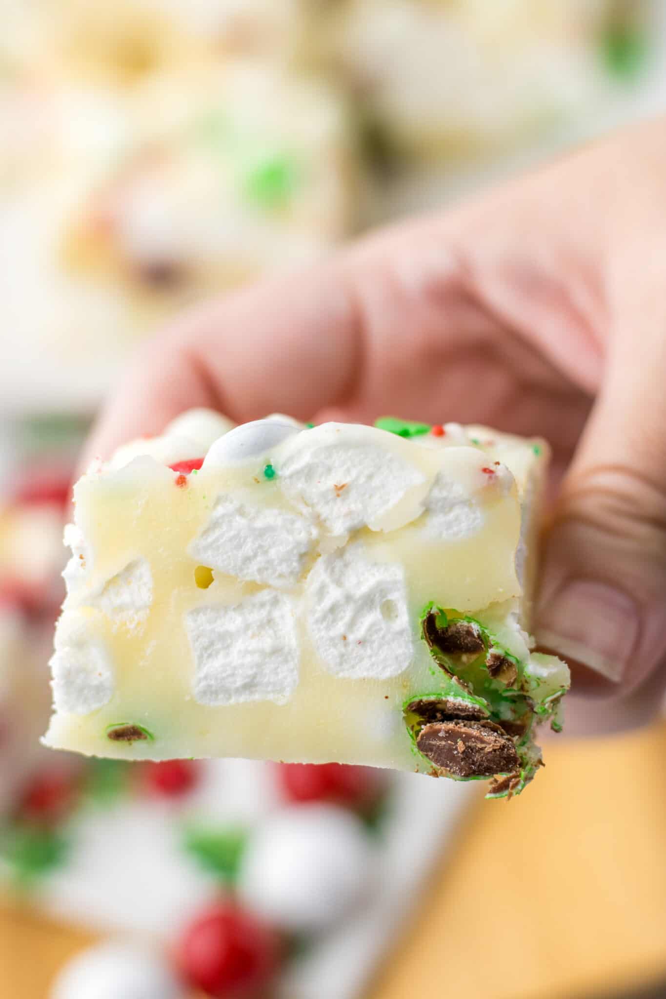 Christmas Rocky Road Candy - Moore or Less Cooking