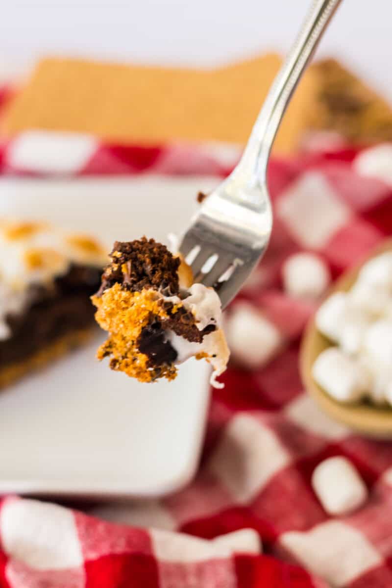 Slow Cooker S’mores Brownies - Moore or Less Cooking