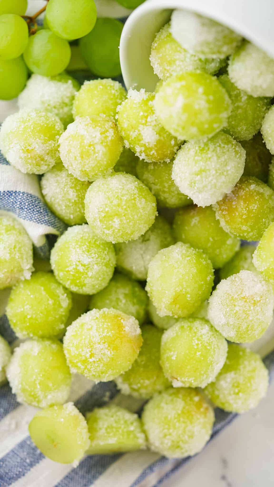 Sugared Champagne Grapes - Moore or Less Cooking