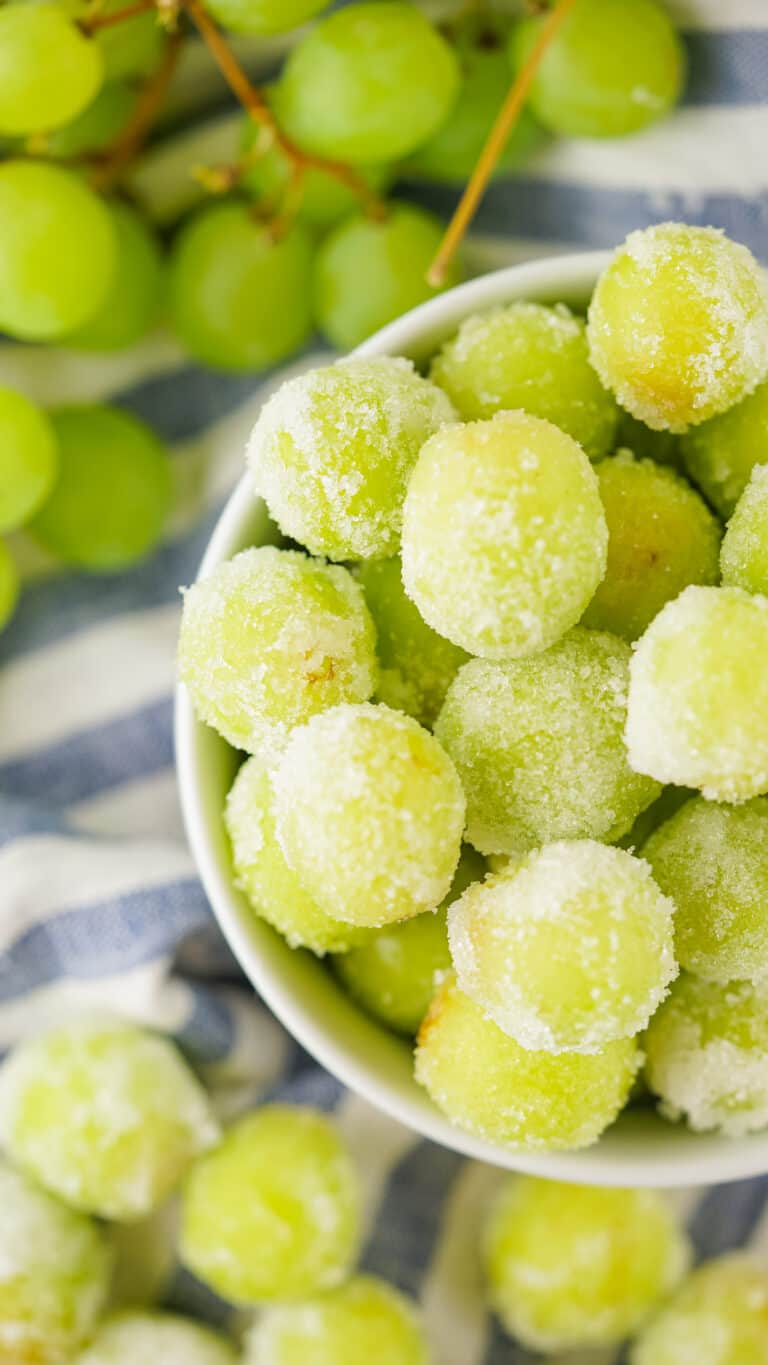 Sugared Champagne Grapes - Moore or Less Cooking