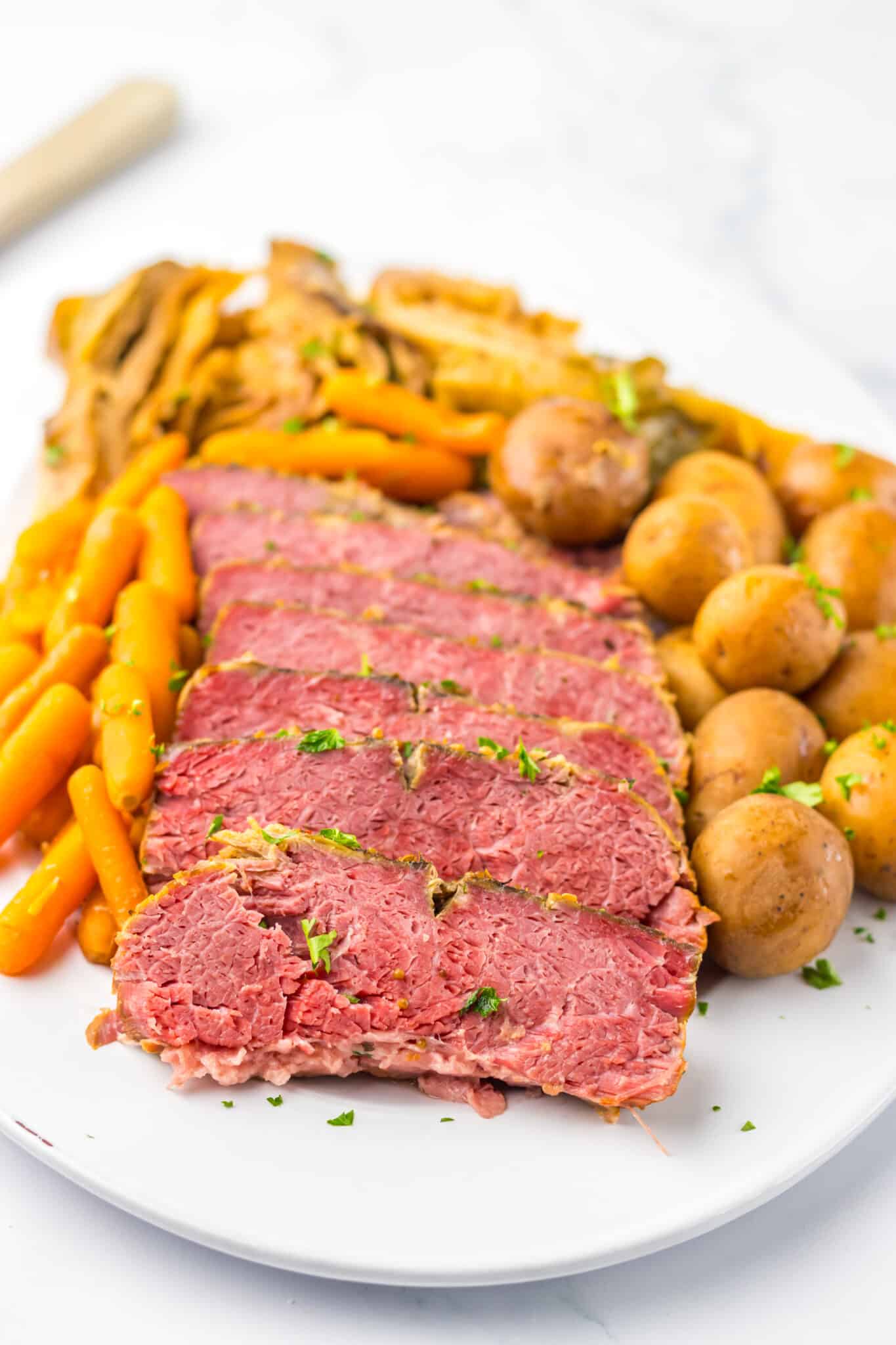 Slow Cooker Corned Beef - Moore or Less Cooking