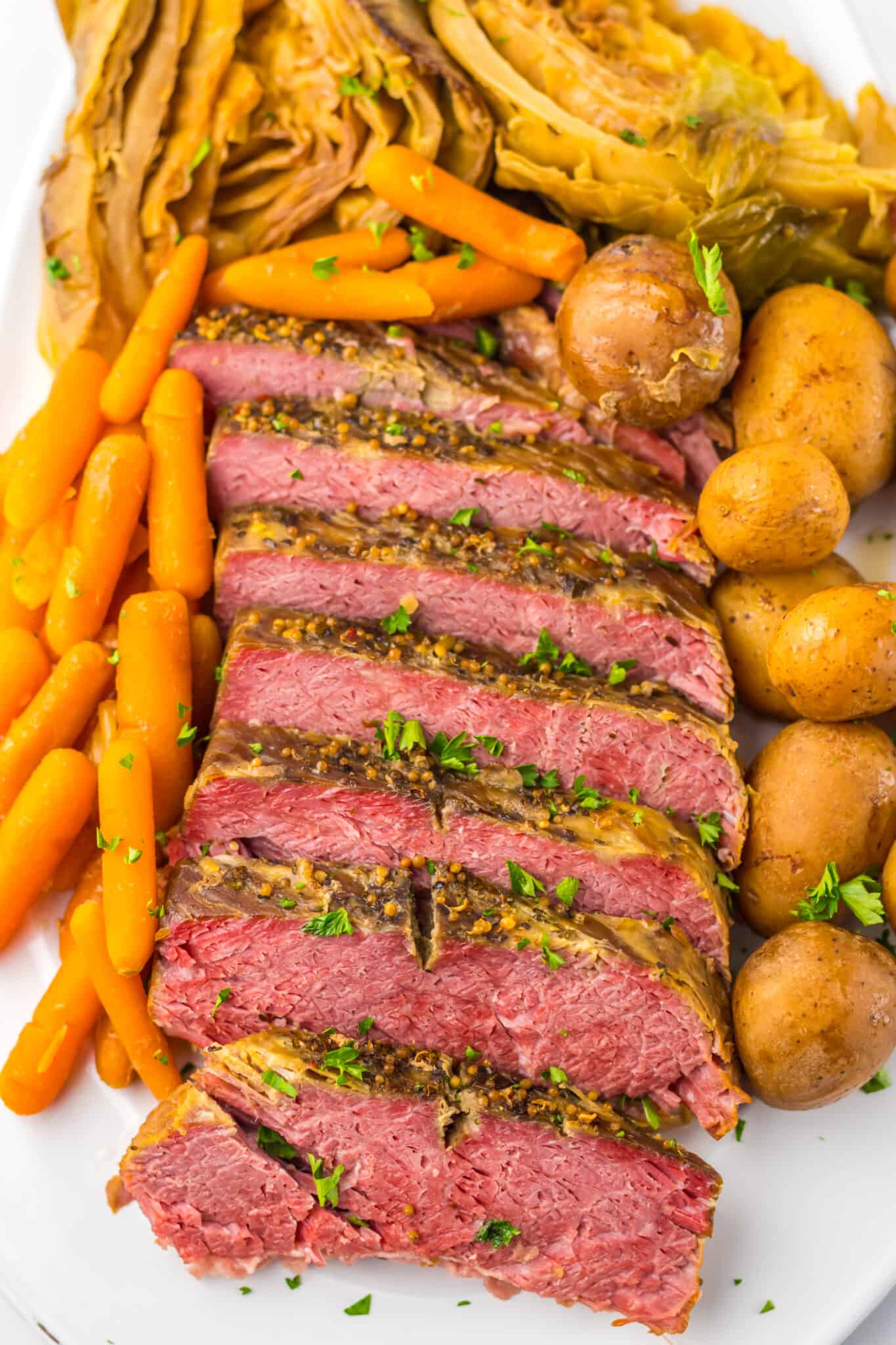 Slow Cooker Corned Beef - Moore or Less Cooking