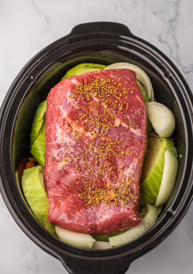 Slow Cooker Corned Beef - Moore or Less Cooking