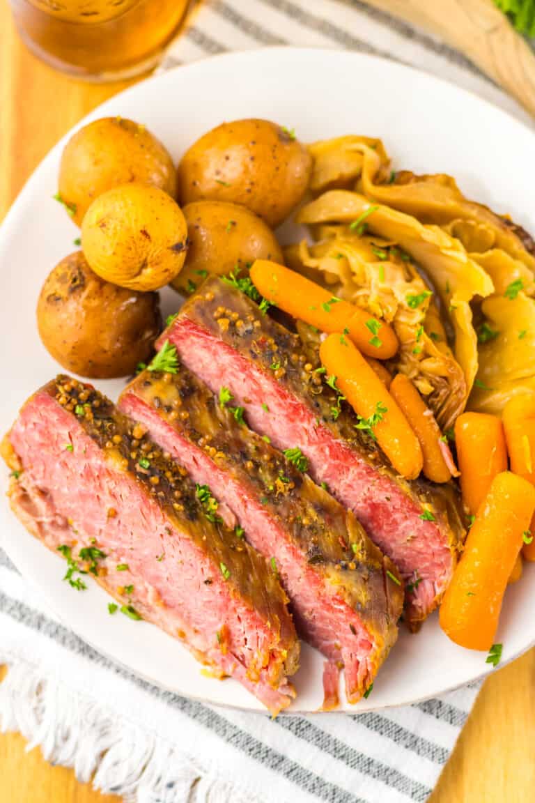 Slow Cooker Corned Beef - Moore or Less Cooking