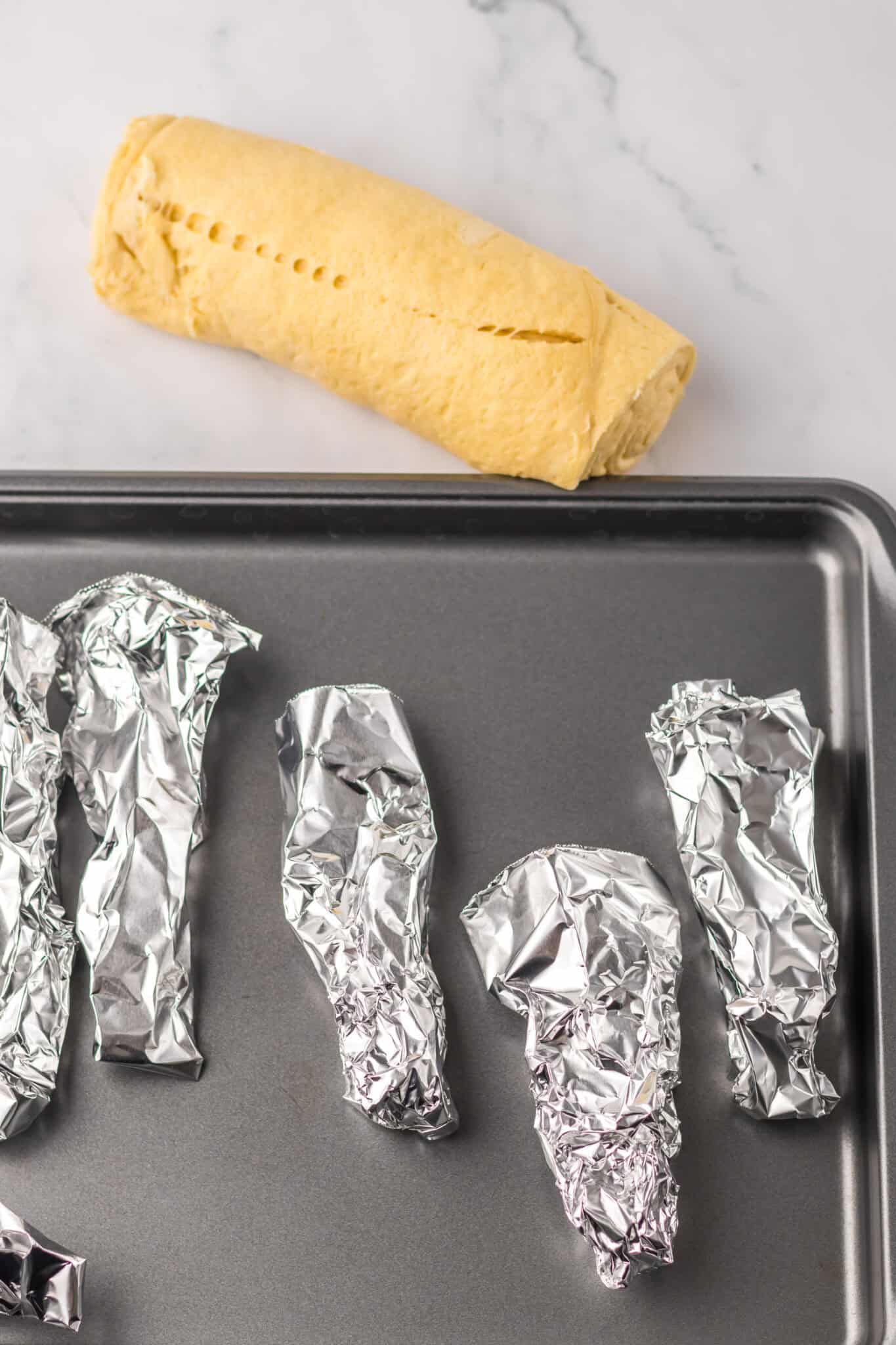 Chicken Salad Carrot Stuffed Crescents - Moore or Less Cooking