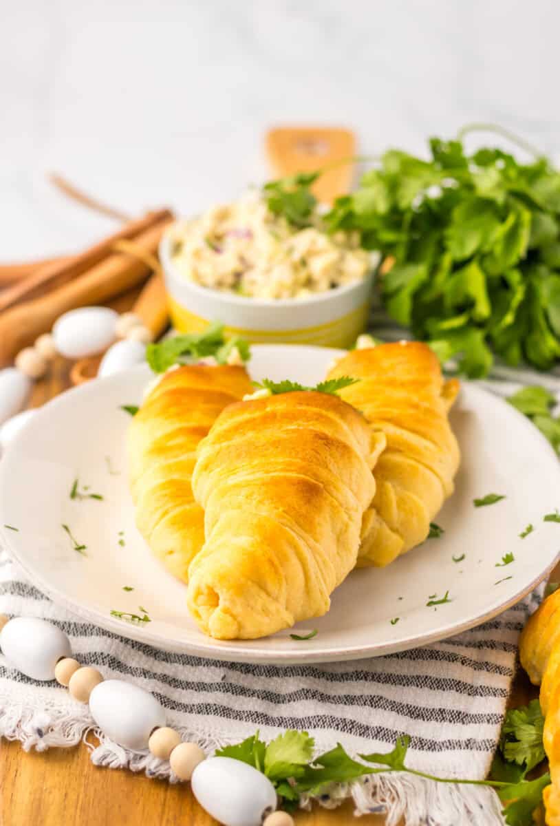 Chicken Salad Carrot Stuffed Crescents - Moore or Less Cooking