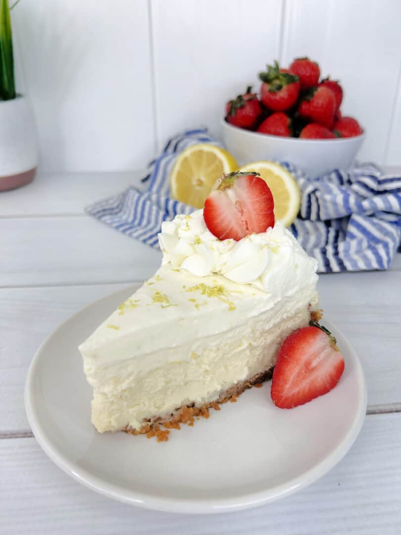 Sour Cream Lemon Cheesecake - Moore or Less Cooking