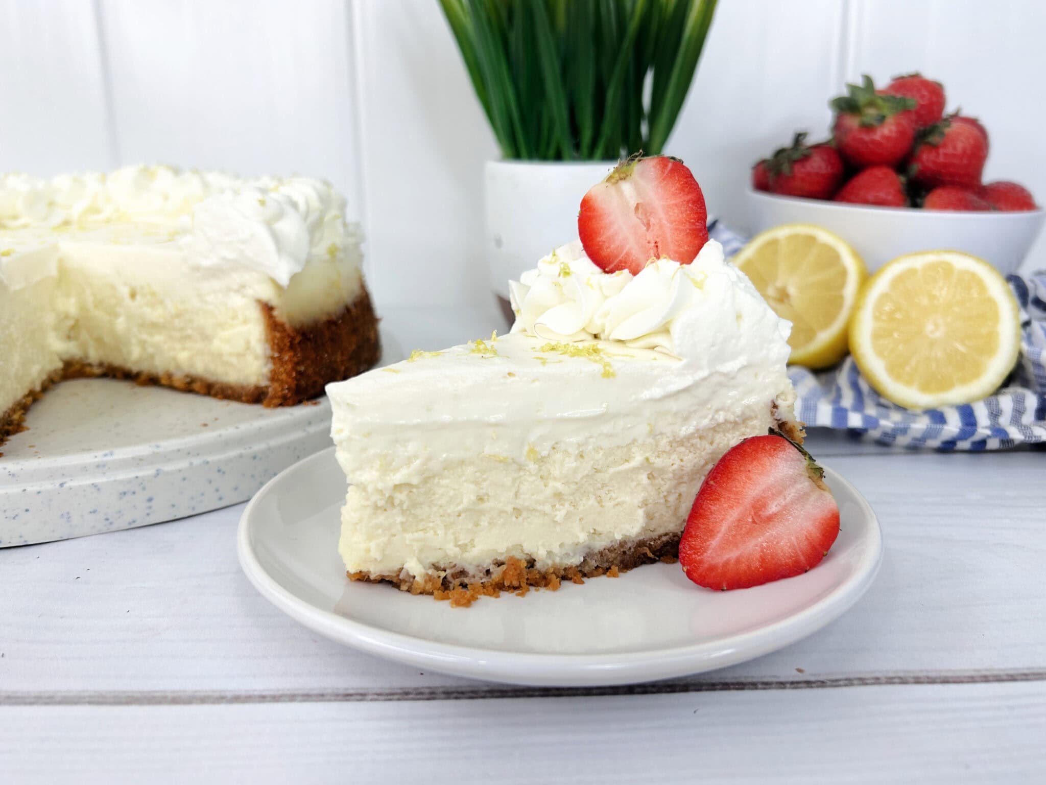 Sour Cream Lemon Cheesecake - Moore or Less Cooking