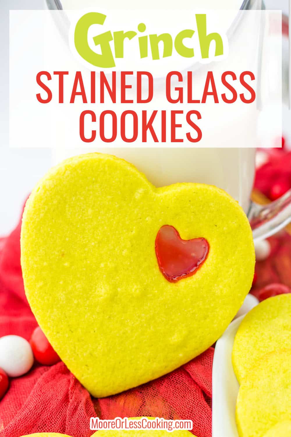 Grinch Stained Glass Cookies - Moore or Less Cooking