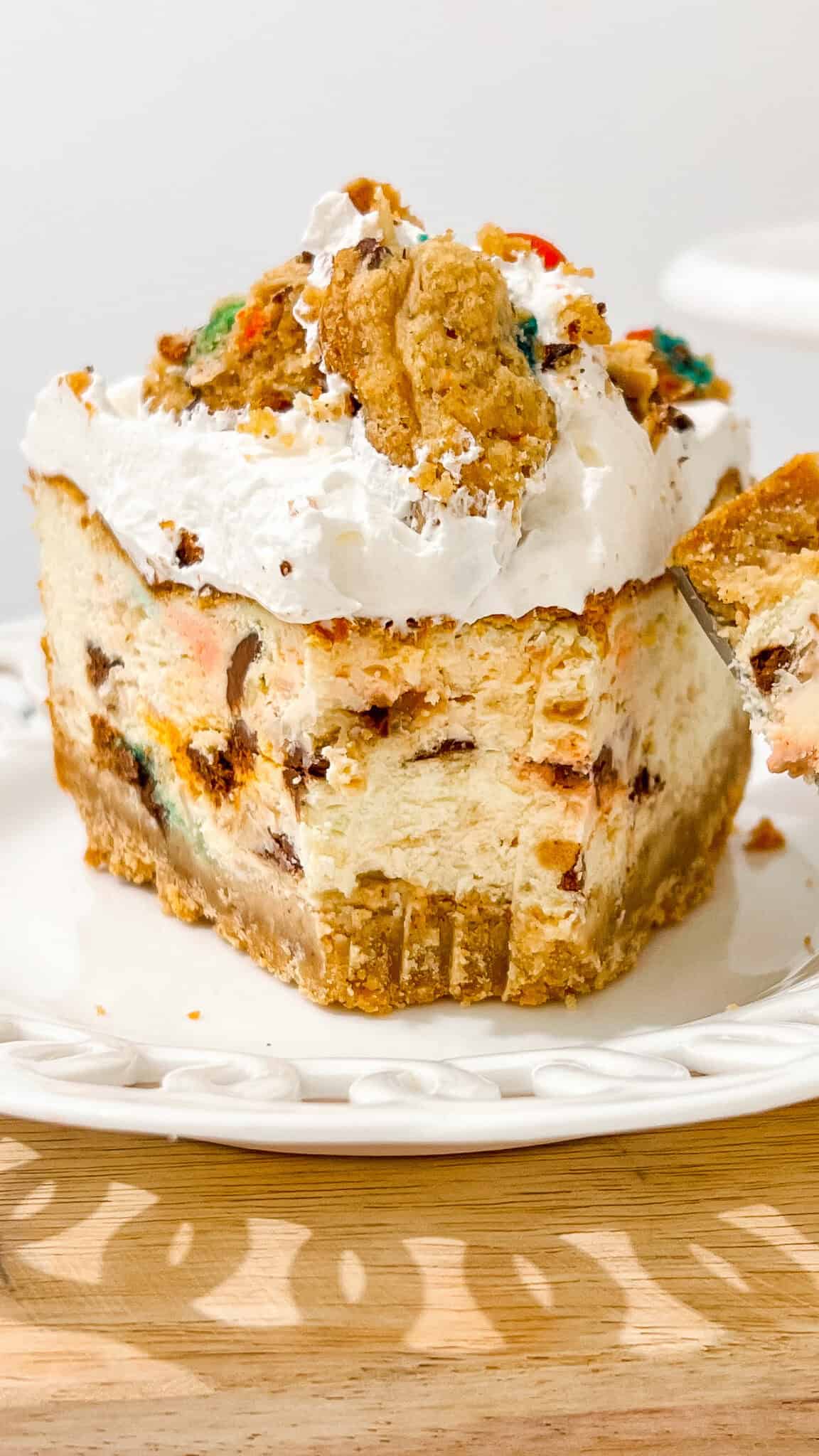 Monster Cookie Cheesecake - Moore or Less Cooking