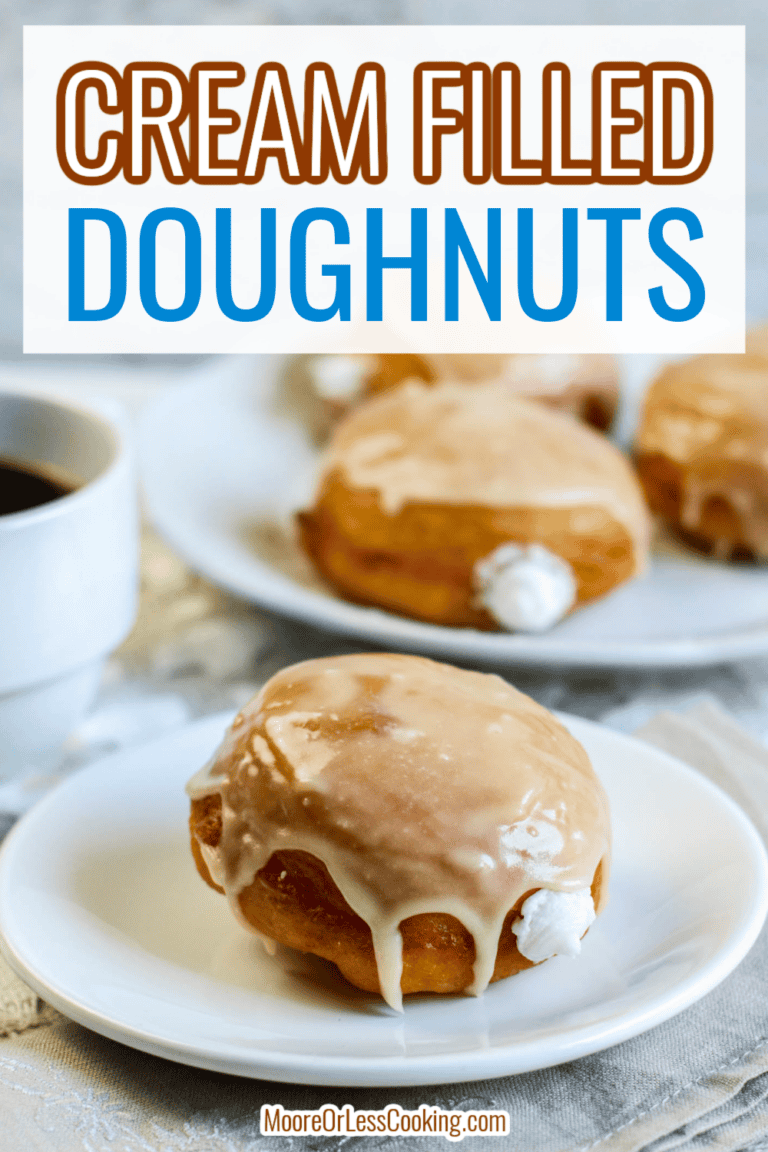 Cream-Filled Doughnuts - Moore or Less Cooking